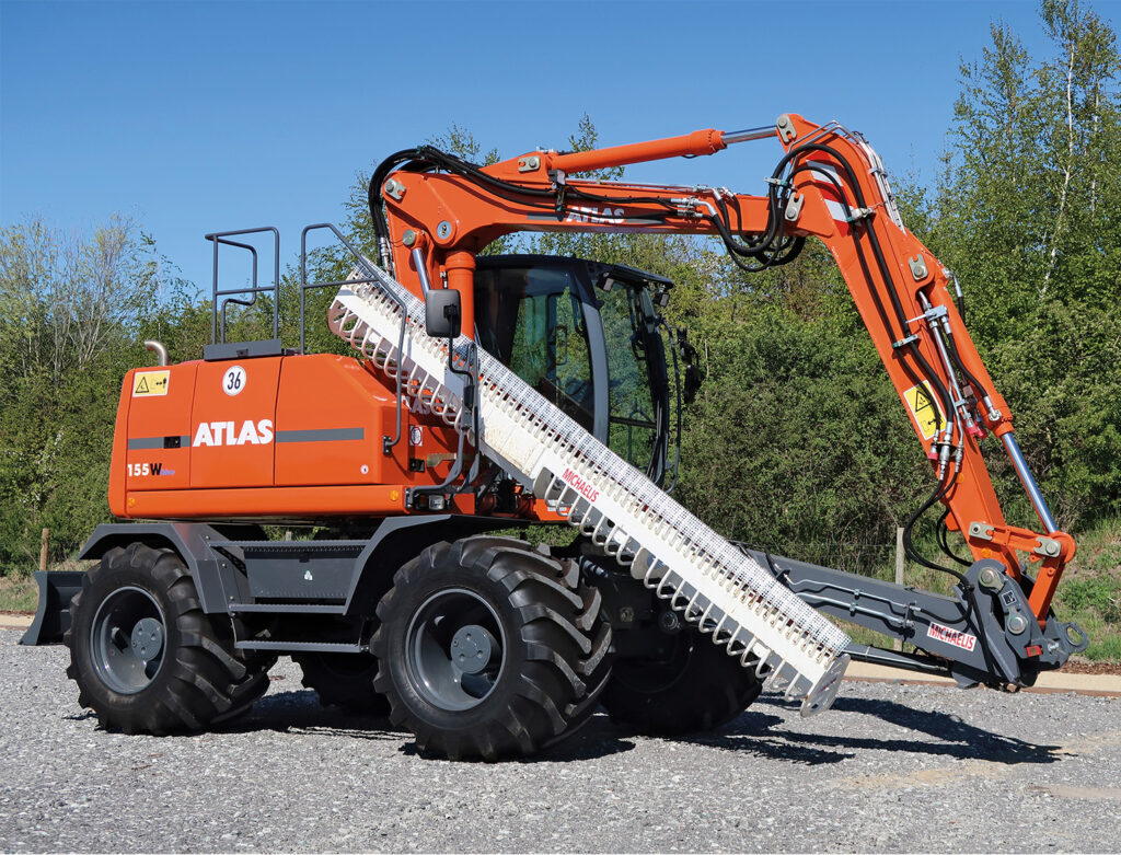 Mobilbagger Atlas 155 W Big Foot - Friedrich Rohwedder GmbH
